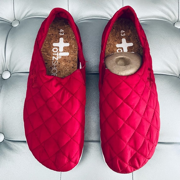 Otz | Shoes | New Otz Shoes Quilted Espadrilles In Chili Pepper Red ...